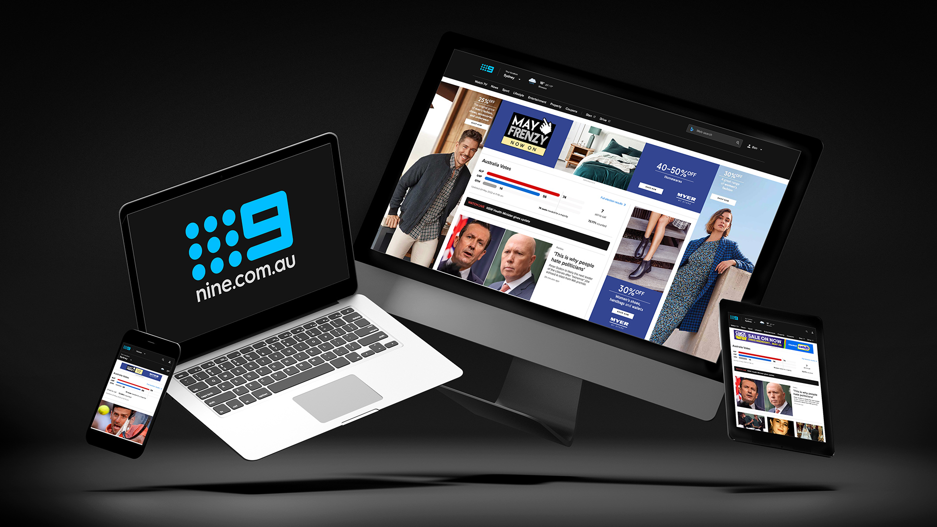 New look revealed for nine.com.au as site cements itself as Nine's ...