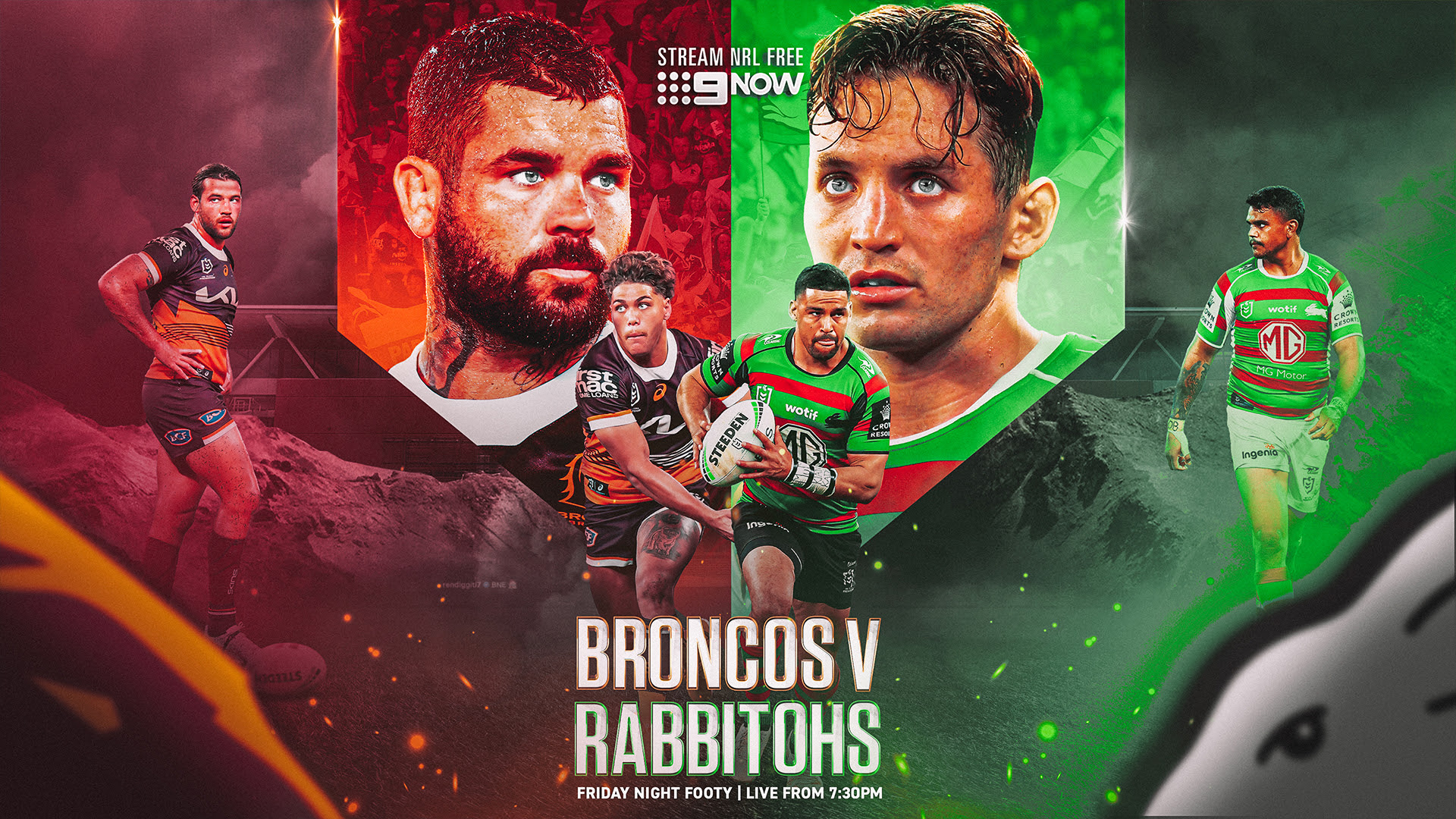 Round 9 on Nine: Reynolds vs The Rabbitohs - Nine for Brands