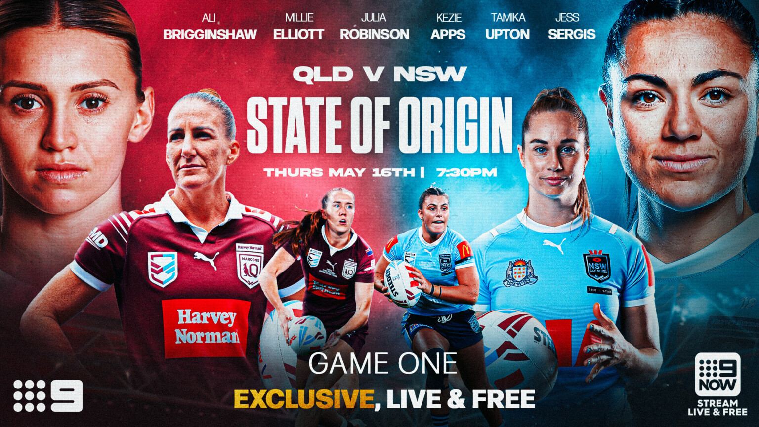 Women's State of Origin - Thursday night exclusive, live and free on ...