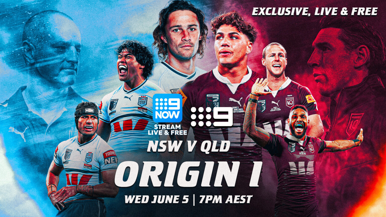 State of Origin Game I: exclusive, live and free on Channel 9 and 9Now ...