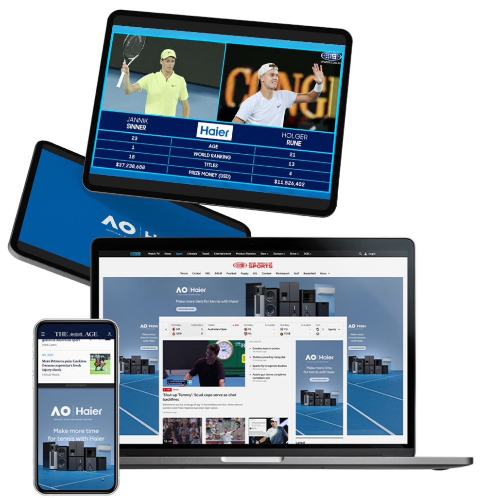 Australian Open x Haier - Nine for Brands