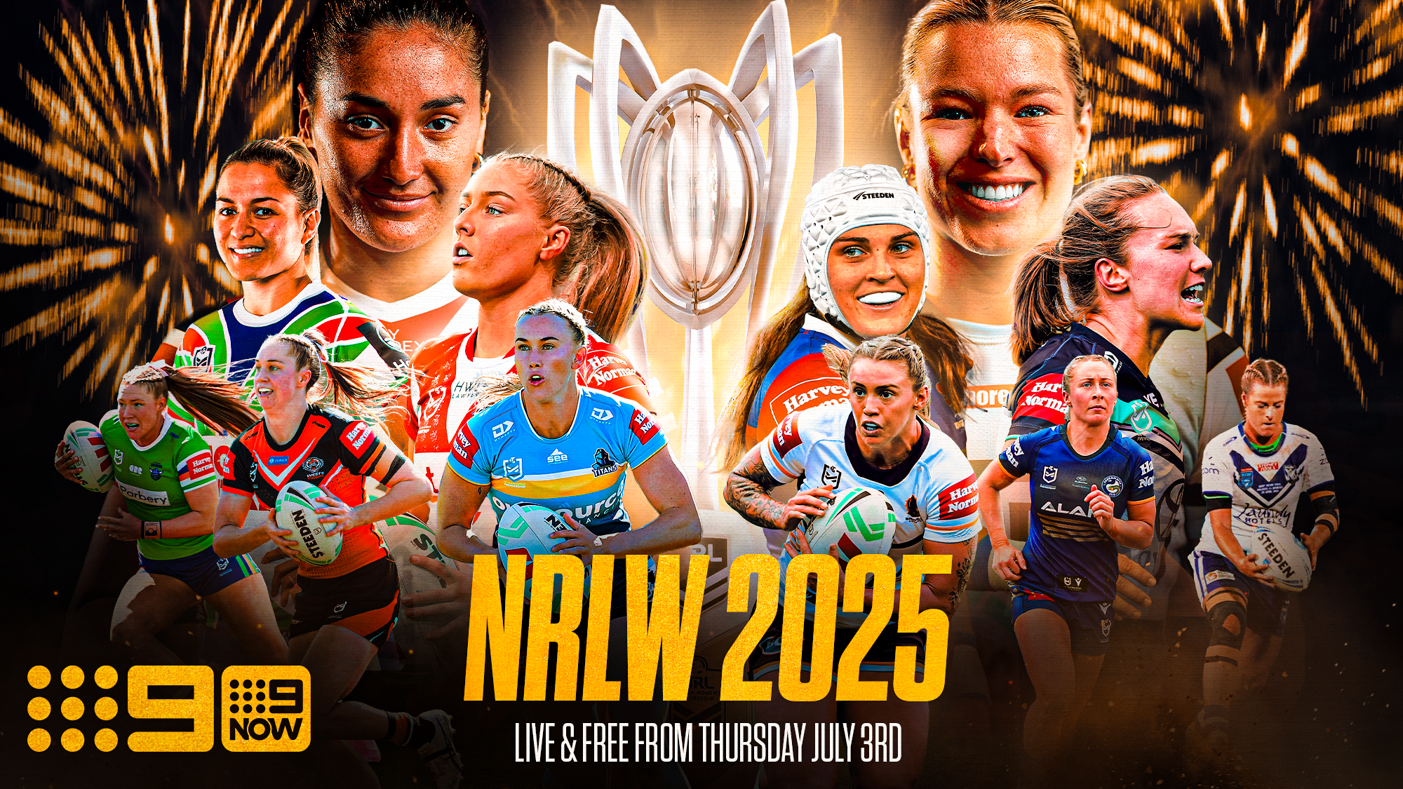 Every Game of the 2025 NRLW Season is Live and Free on the 9Network and ...